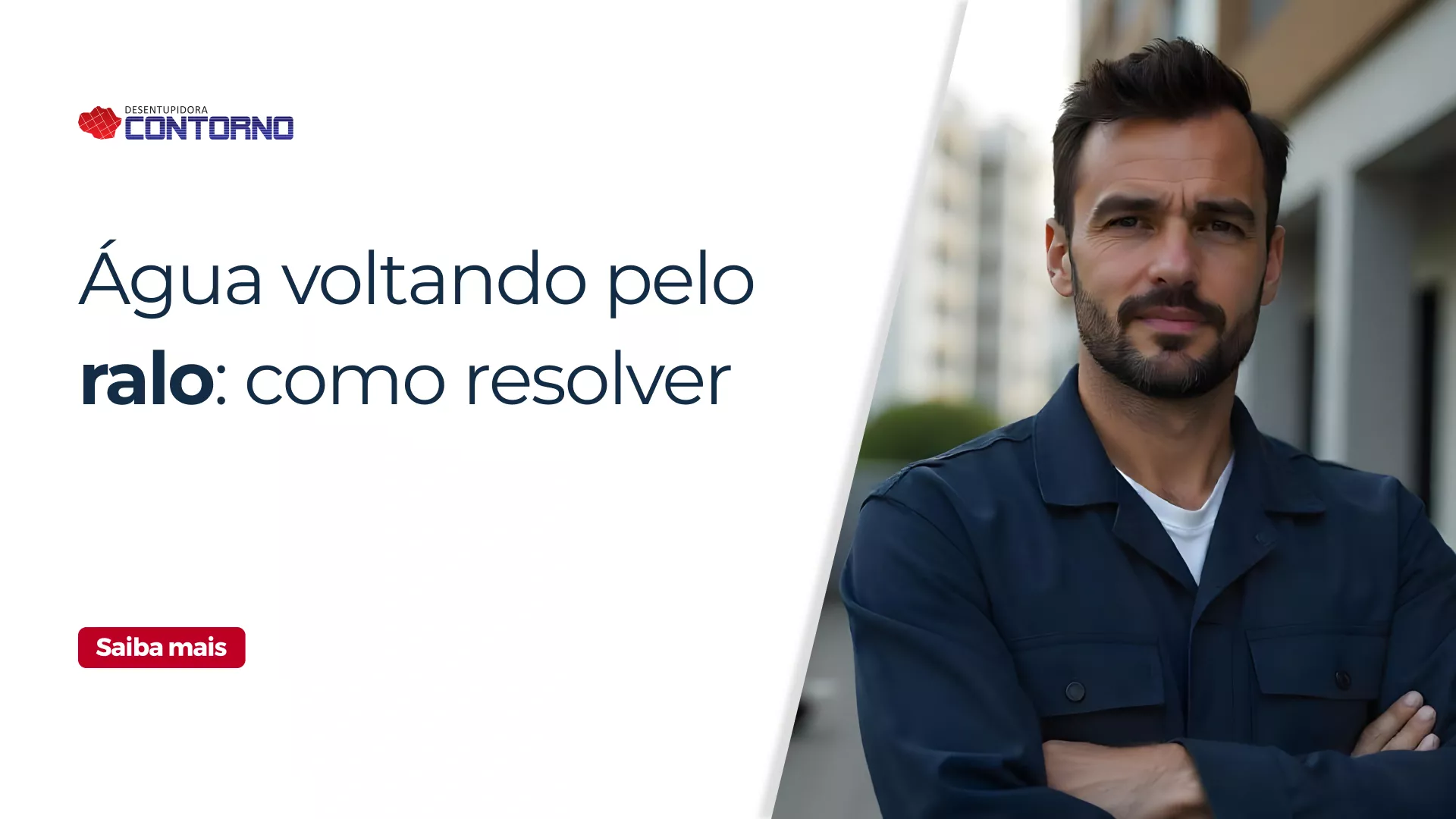 Água voltando pelo ralo: como resolver